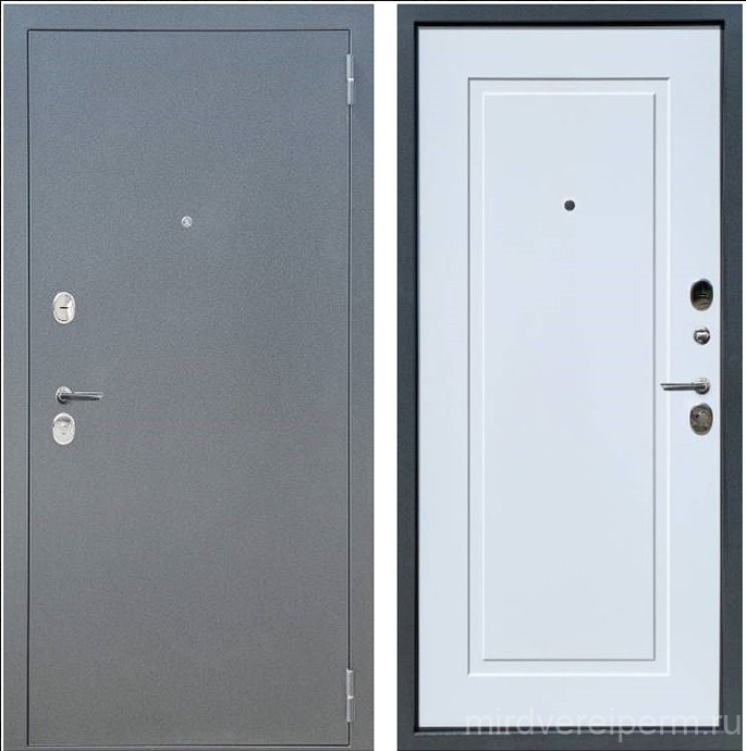 Дверь стальная Бронекс YoDoors-2 Букле графит-Velluto Bianco